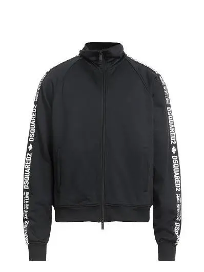 Dsquared2 Sweatshirt With Side Seam Stripes - Black