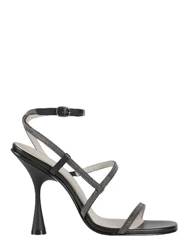 Fabiana Filippi Embellished Leather Sandals - Black