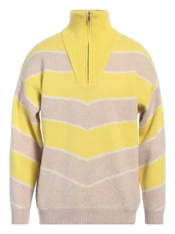 DANIELE FIESOLI Turtleneck In Merino Wool And Polyamide - Yellow