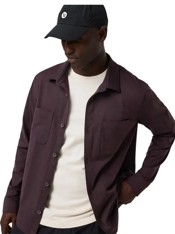 Vuori Coronado Shirt Jacket - Raisin Heather