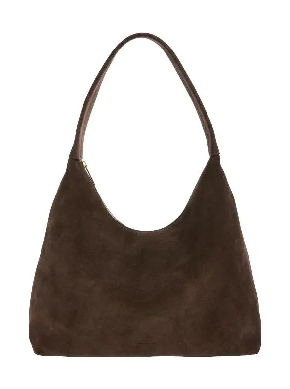 MANSUR GAVRIEL Candy Suede Shoulder Bag - Ebony