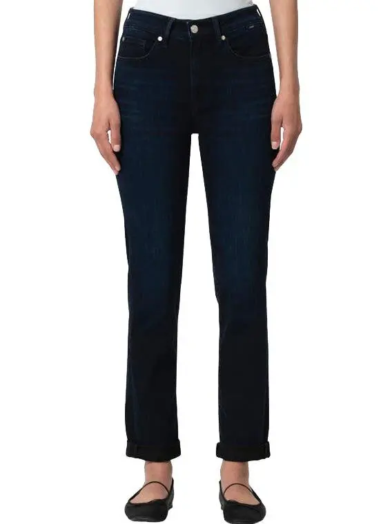 MAVI Kathleen High-waist Slim Straight-leg Jeans - Midnight Feather Blue