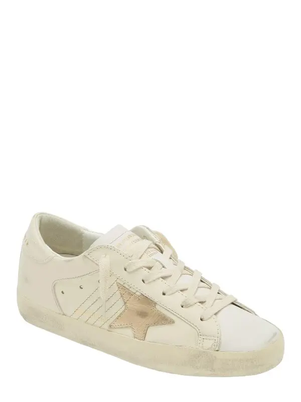 GOLDEN GOOSE Super-star Low-top Sneaker - Milk/ Gold