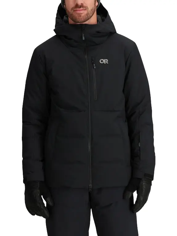 OUTDOOR RESEARCH Snowcrew 700 Fill Power Down Hooded Jacket - Black