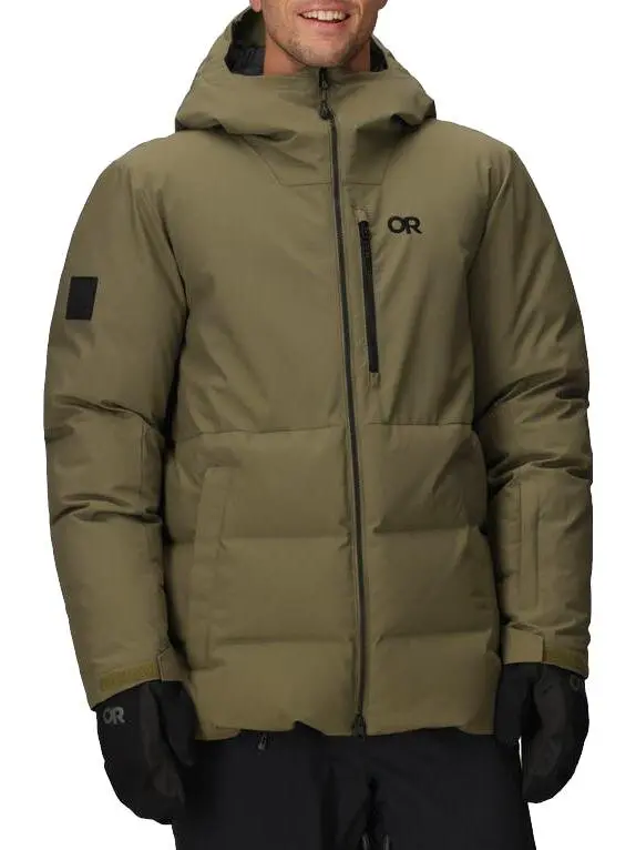 OUTDOOR RESEARCH Snowcrew 700 Fill Power Down Hooded Jacket - Ranger Green