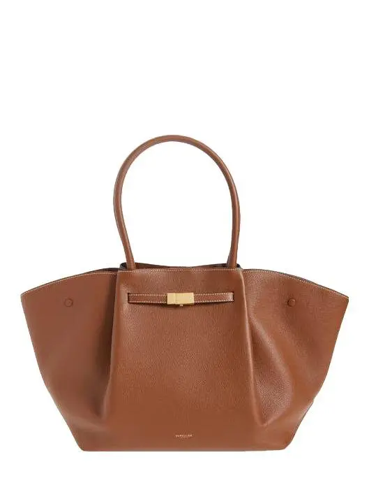 DEMELLIER New York East/west Leather Tote - Tan