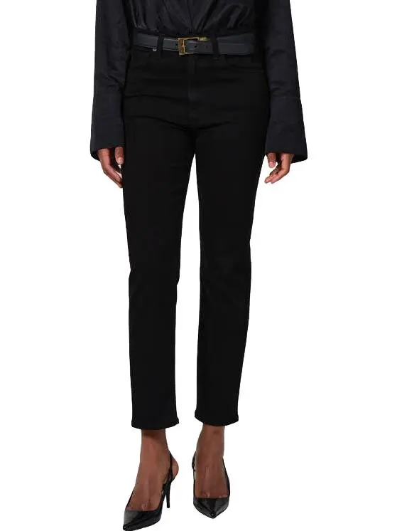 Citizens Of Humanity Caia High-waist Straight-leg Jeans - Plush Black (black)