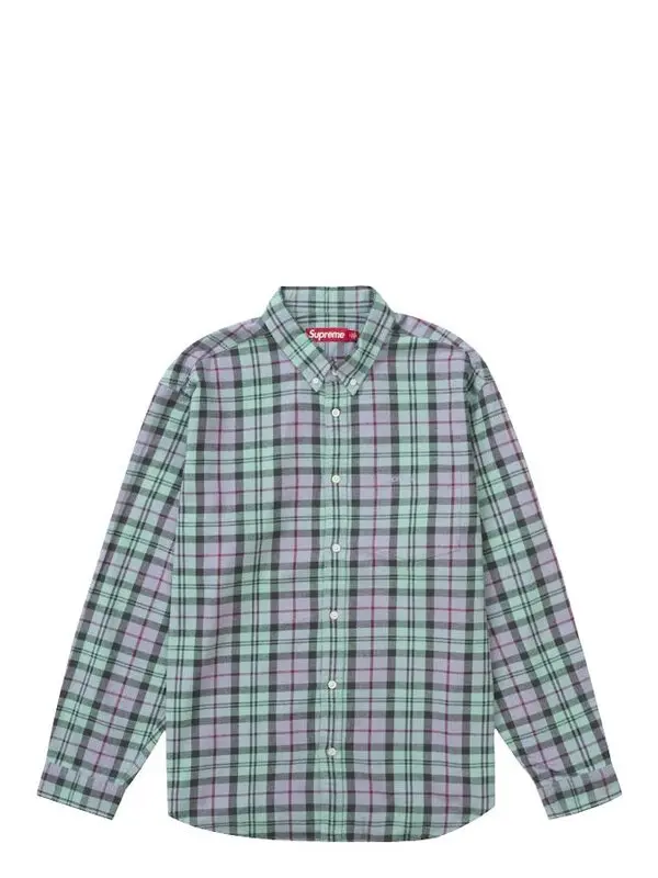 Supreme Plaid Flannel Shirt - Blue