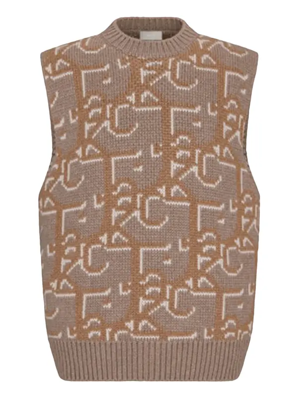 Dior X Cactus Jack Oversized Sleeveless Sweater - Brown