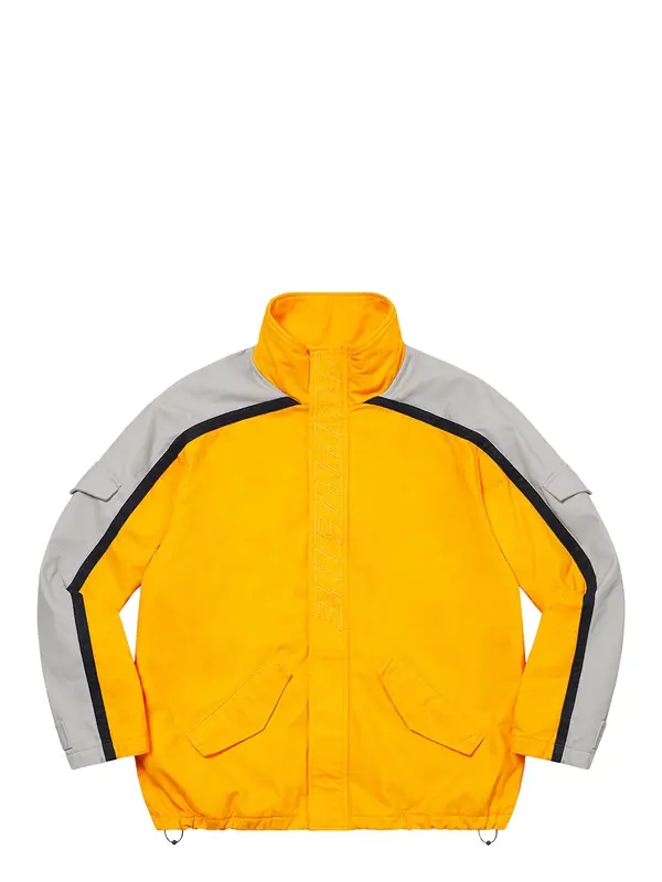 Supreme Brushed Twill Zip Jacket - Yellow