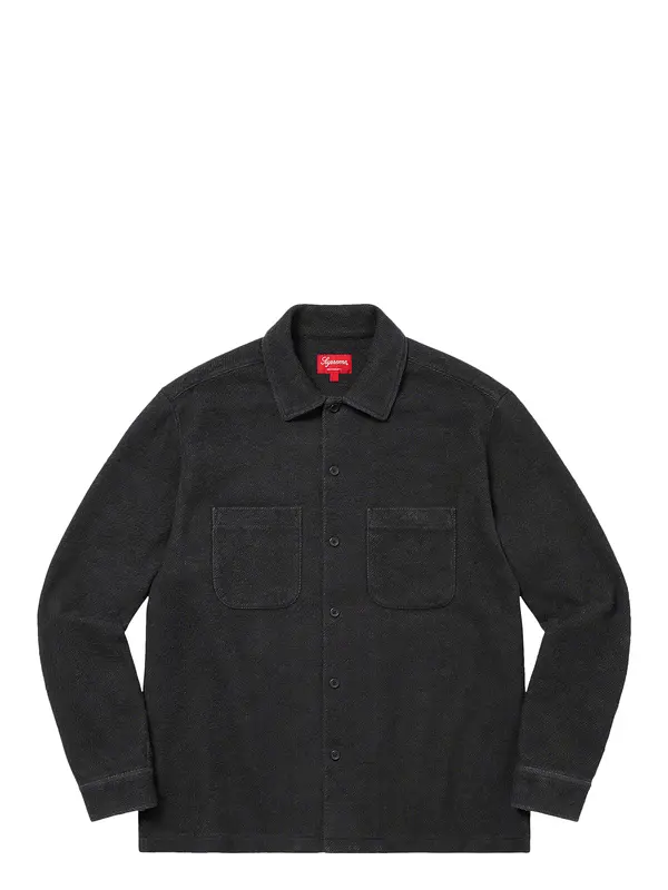 Supreme Brushed Flannel Twill Shirt - Black