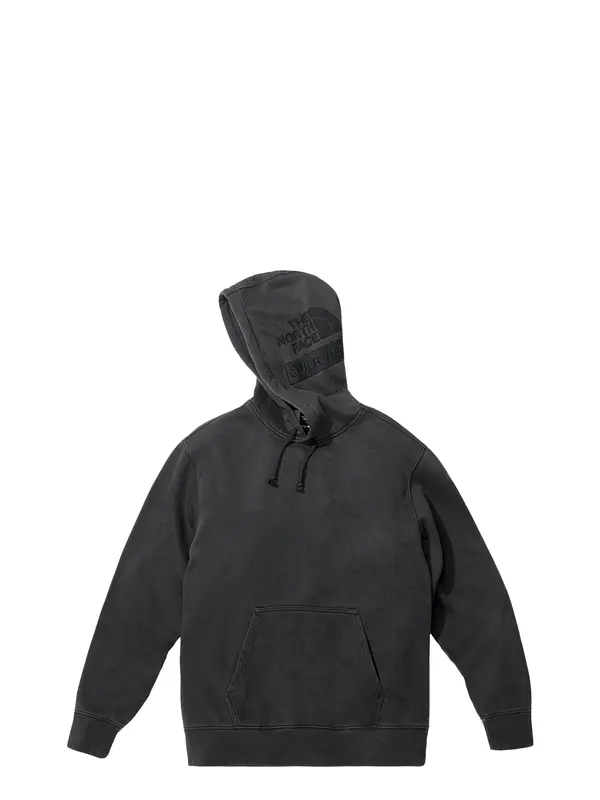 Supreme X The North Face Pigment Printed Hooded Sweatshirt - Black