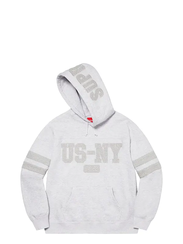 Supreme Us-ny Hooded Sweatshirt - Grey