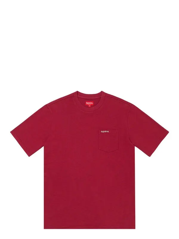 Supreme Short-sleeve Pocket Tee 'cardinal - Red