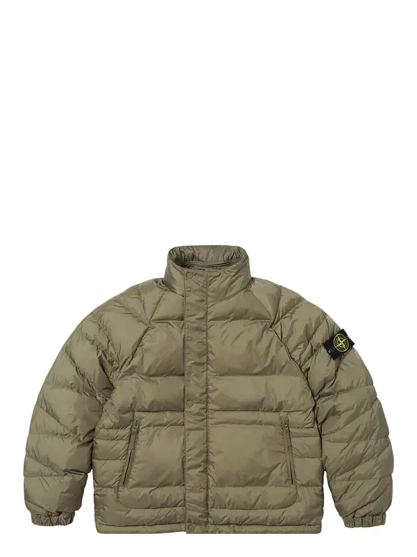 Supreme X Stone Island Reversible Down Puffer Jacket - Green
