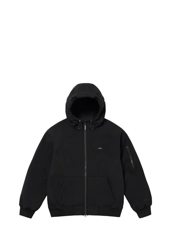 Supreme Windstopper Zip Up Hooded Sweatshirt - Black