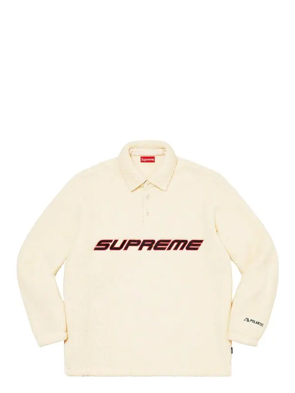 Supreme X Polartec Long-sleeve Polo 'natural - Cream