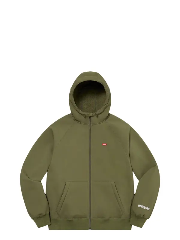 Supreme Windstopper Zip Up Hooded Sweatshirt - Green