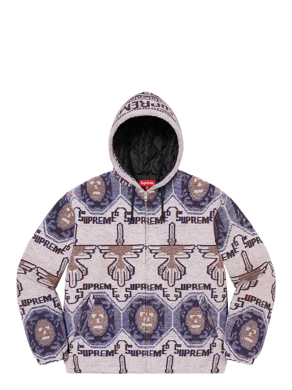 Supreme Woven Hooded Jacket - Purple