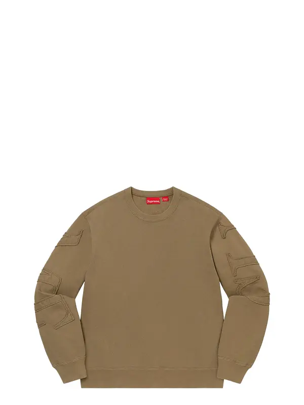 Supreme Tonal Appliqué Crewneck - Brown