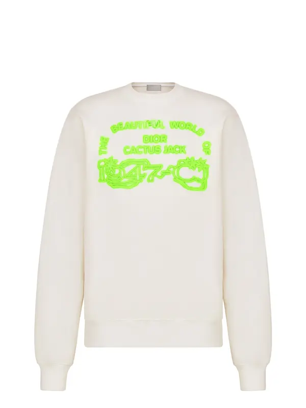 Dior X Cactus Jack Crewneck Sweatshirt - White