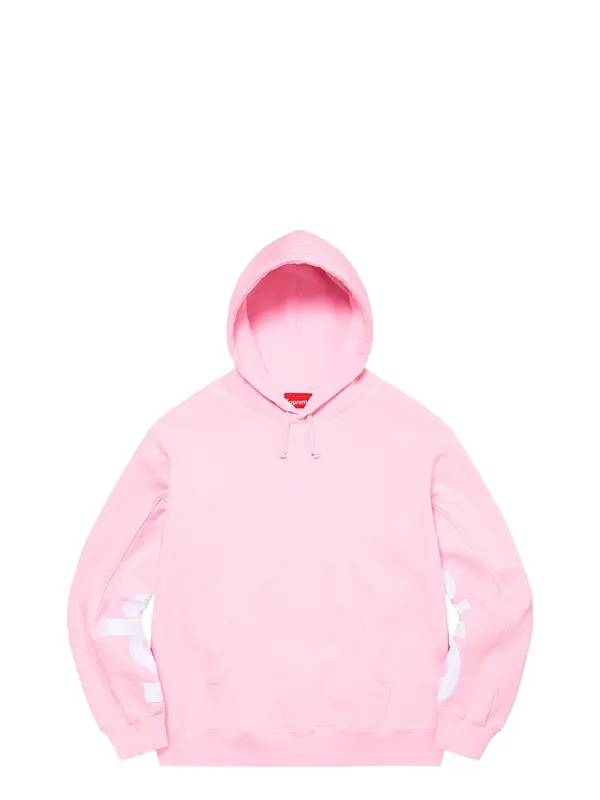 Supreme Cropped Panels Hooded Sweatshirt - Pink
