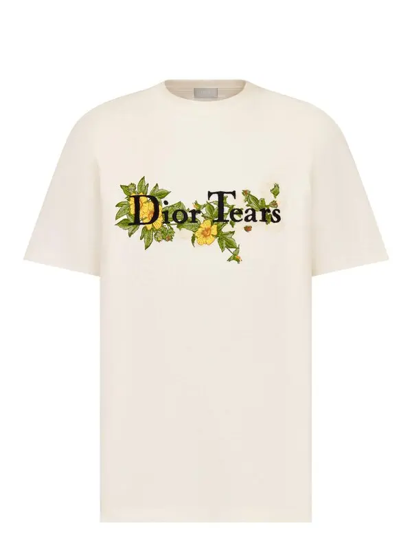 Dior X Denim Tears T-shirt 'white - Cream