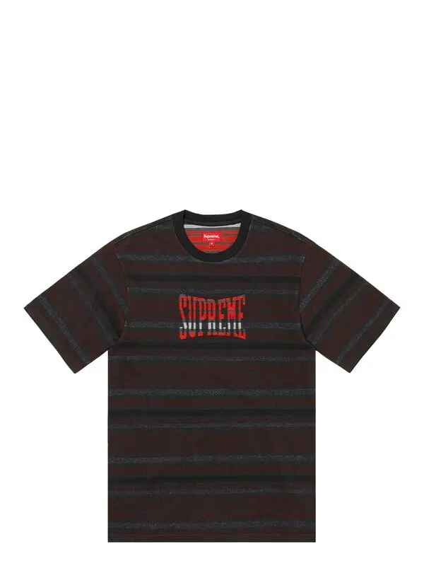 Supreme Inverted Stripe Top - Black