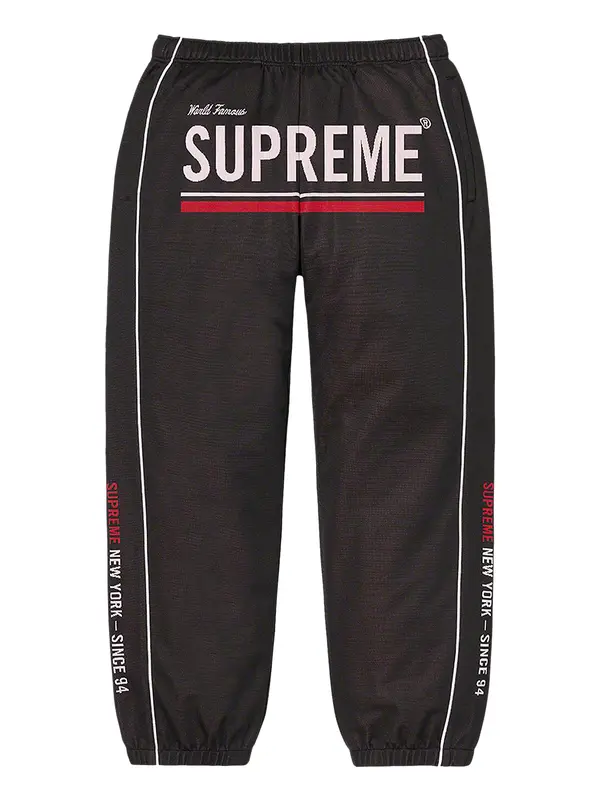 Supreme World Famous Jacquard Track Pant - Black