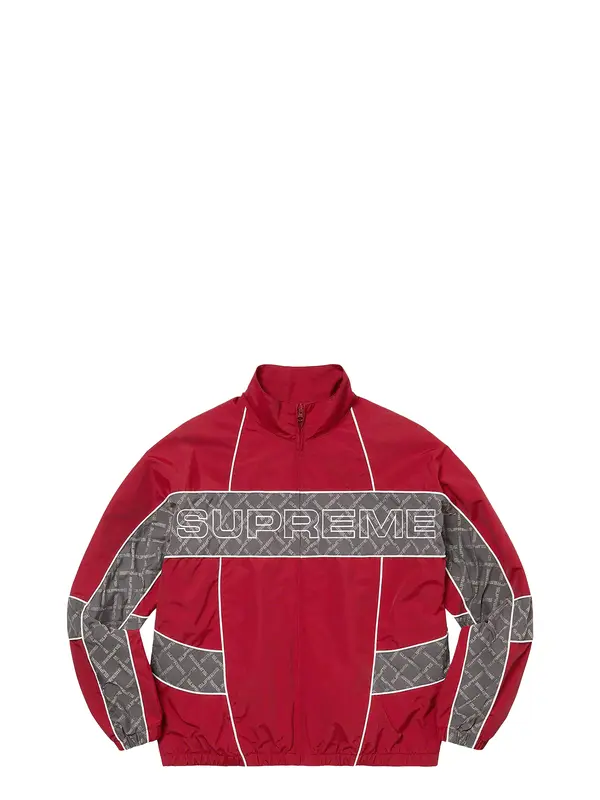 Supreme Jacquard Panel Track Jacket - Red