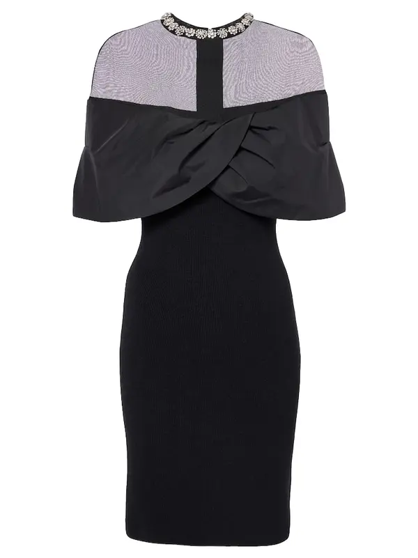 Rebecca Vallance Maeve Mesh Minidress - Black