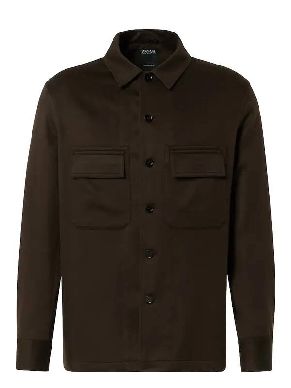Zegna Alba Cashmere Overshirt - Brown