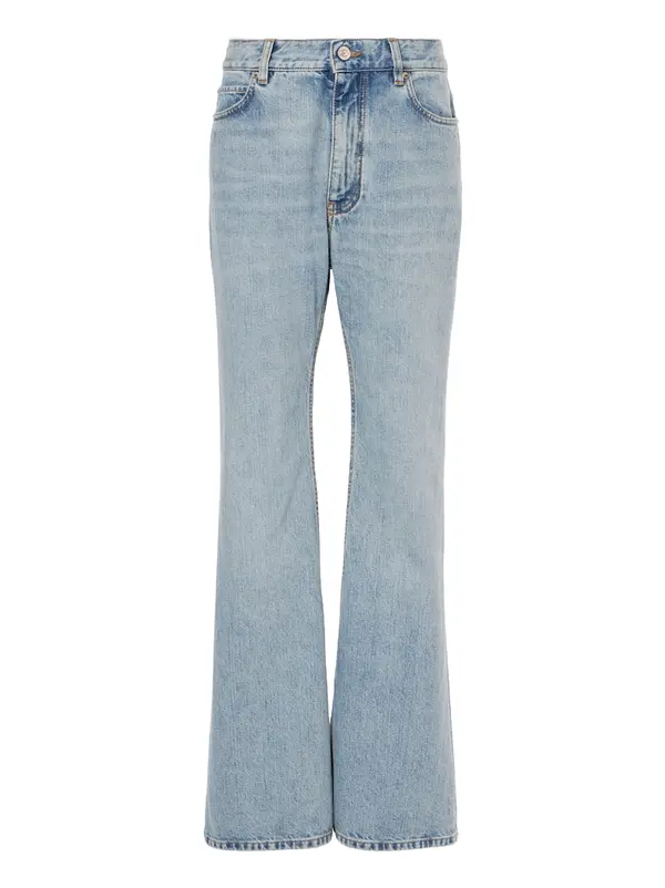 Balenciaga Mid-rise Flared Jeans - Blue