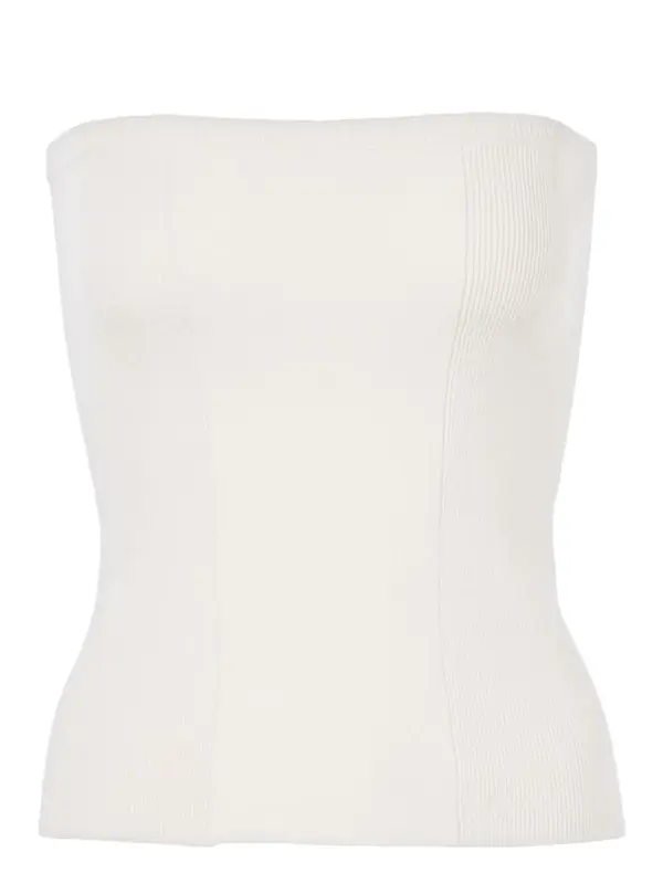 LISA YANG Ami Cashmere Bandeau Top - White