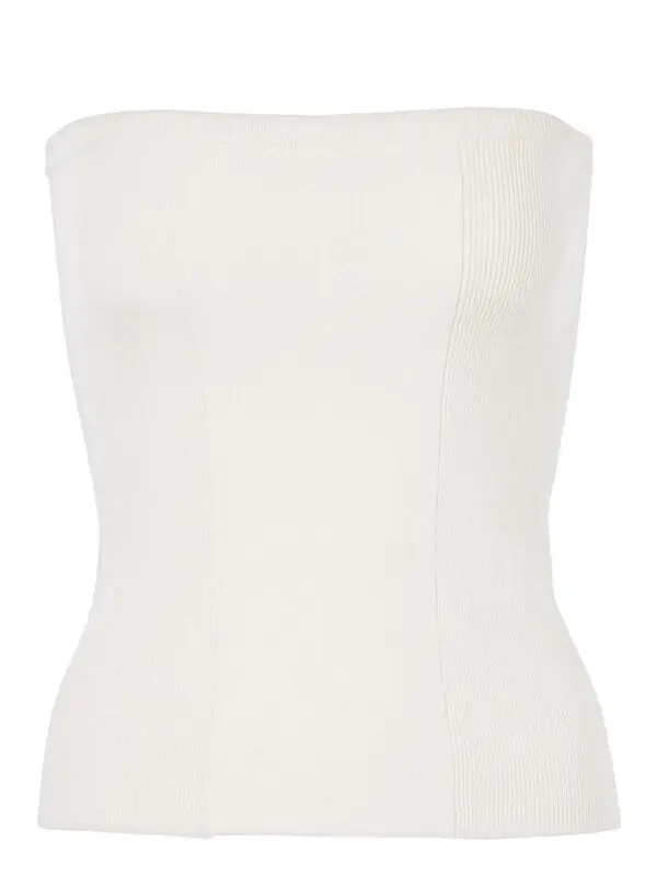 LISA YANG Ami Cashmere Bandeau Top - White