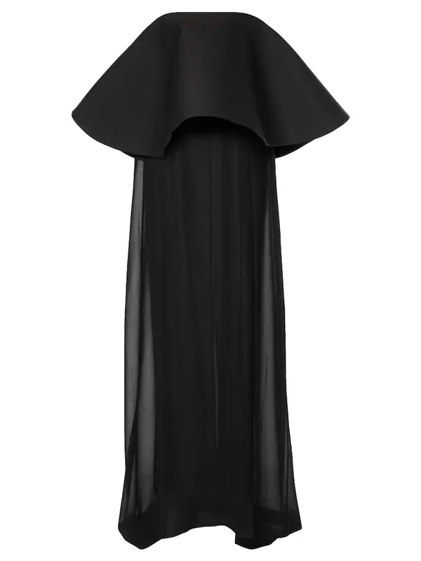 Jacquemus La Robe Vela Maxi Dress - Black