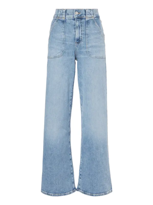 FRAME Modern Pocket Wide-leg Jeans - Blue