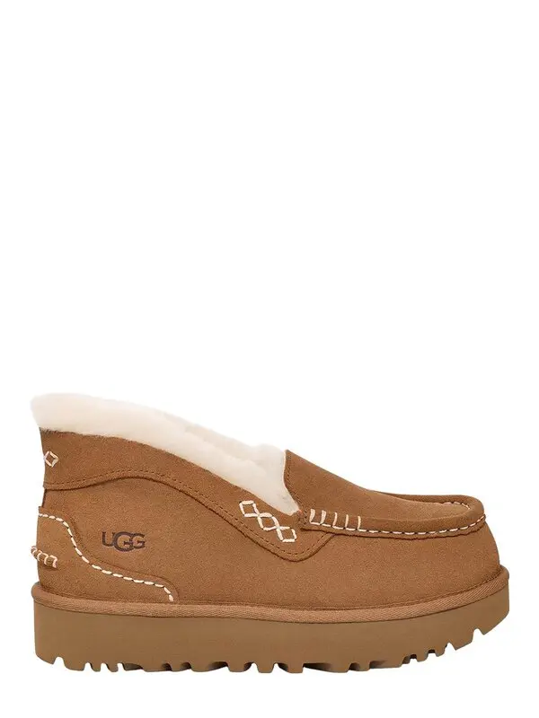 UGG Ansley Suede Loafers - Chestnut