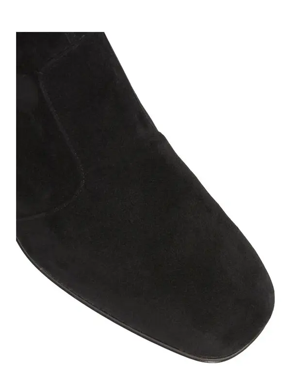 ROGER VIVIER Tres Vivier Suede Ankle Booties - Nero