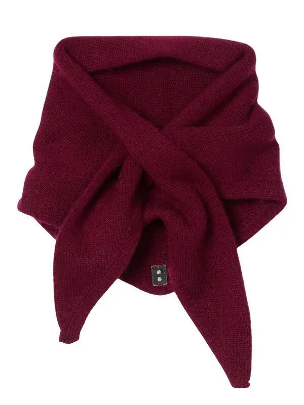 Sandro Wool And Cashmere Scarf - Bordeaux