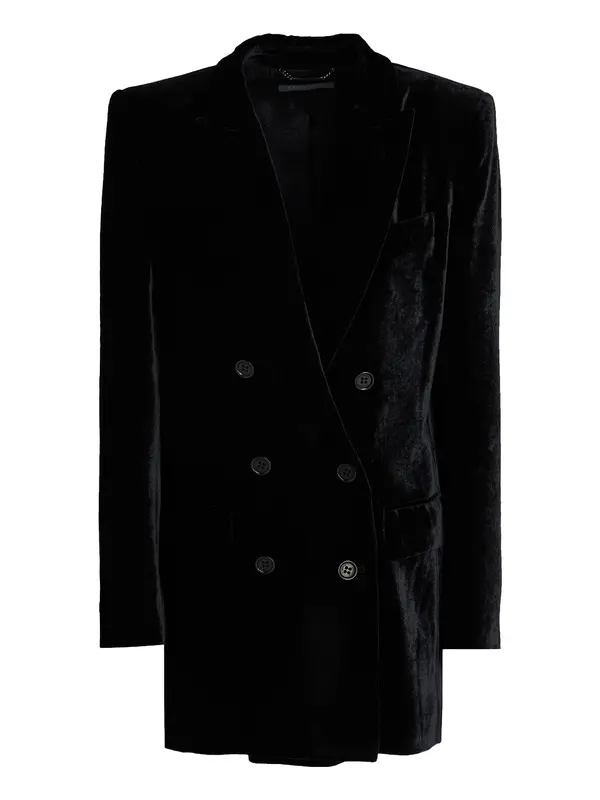 Alberta Ferretti Velvet Blazer - Black