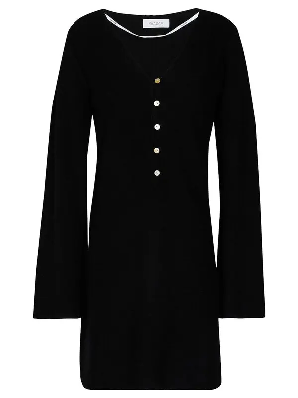 Naadam Cashmere Mini Dress - Black