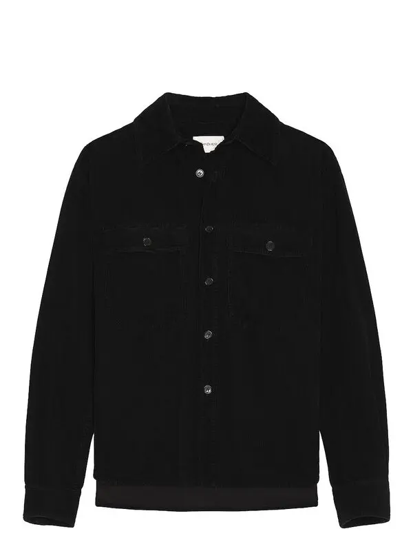 Saint Laurent Fall Overshirt In Black - Faded Black