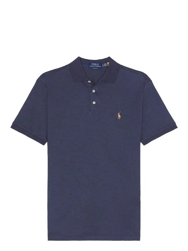 Polo Ralph Lauren Soft Touch Polo Shirt In Navy - Navy Heather