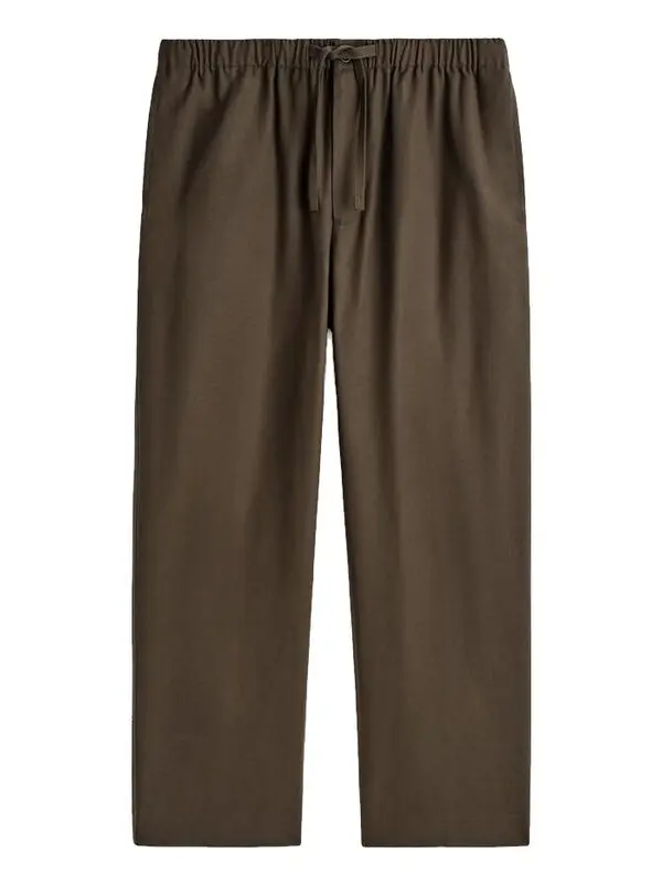Cos Barrel-leg Drawstring Pants - Brown