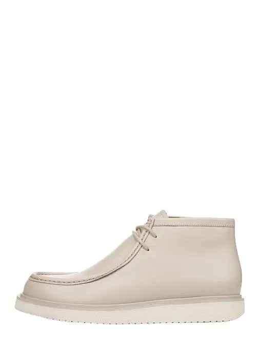 Vince June Leather Desert Boots - Natural