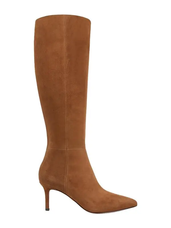 Veronica Beard Lisa 70mm Tall-shaft Suede Boots - Chestnut