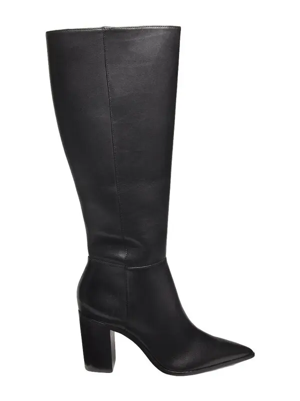 Schutz Mikki Up 90mm Leather Block-heel Boots - Black