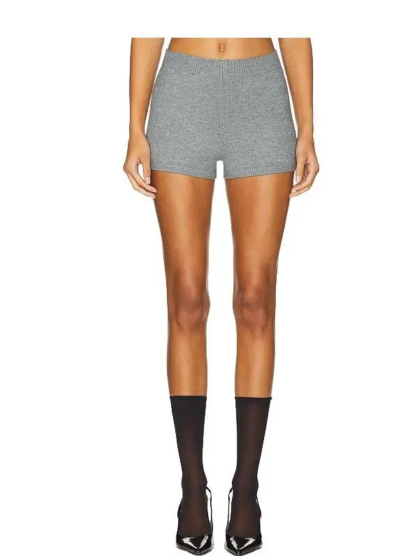 GUIZIO Calesia Knit Shorts - Grey