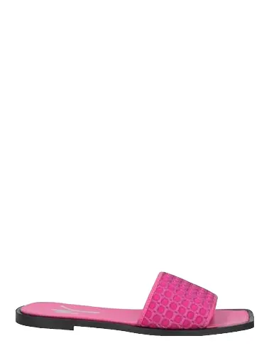 MANILA GRACE Woven Slide Sandals - Pink
